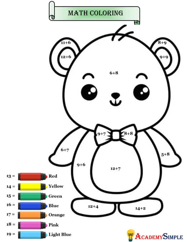 Grade 1 Math Coloring Pages [2025]