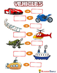 Learning Vehicle Names for Kids - Academy Simple