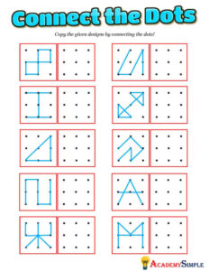 Connect the Dots, Printable Dot to Dot Worksheet #5 - Academy Simple