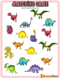 Matching Game - Dinosaurs - Academy Simple
