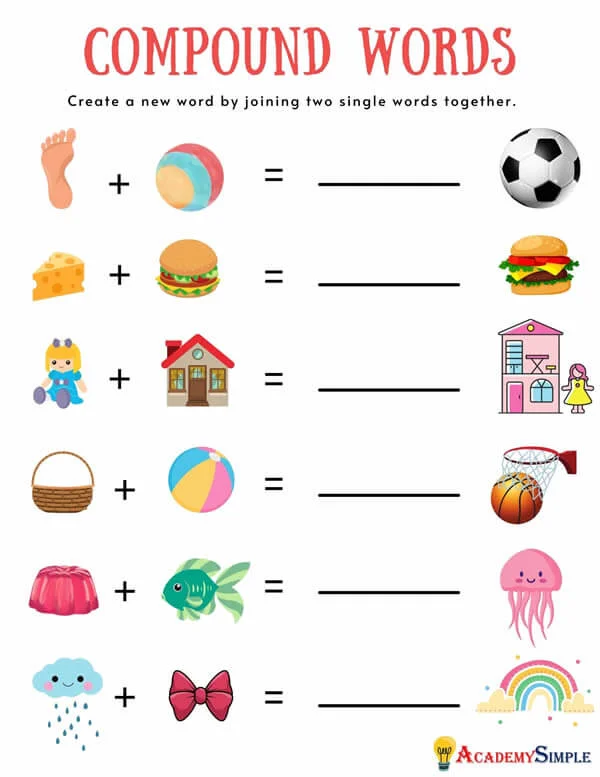 Compound Noun Worksheet Compound Nouns Worksheets With Answers
