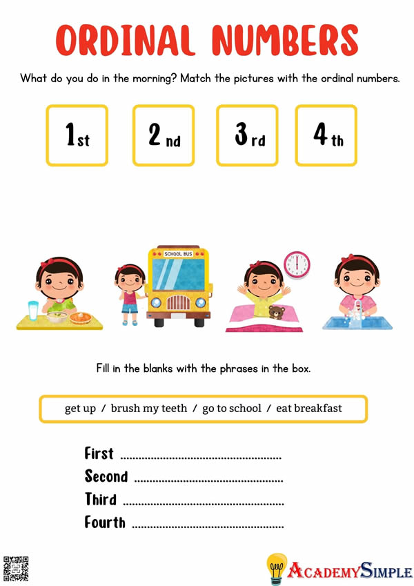 Grade 1 Math Ordinal Numbers Worksheet 3 Academy Simple Grade 1 Math Ordinal Numbers Worksheet 3 Academy Simple
