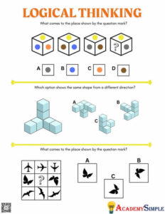 Logical Thinking and Reasoning Worksheet #3 - Academy Simple