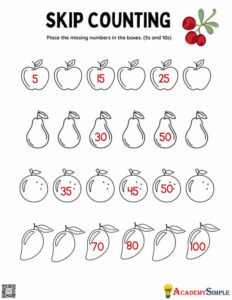 Counting Worksheets with Answers - Skip Counting by 5s and 10s ...