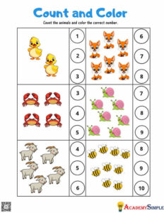 Count and Color Activity - Academy Simple
