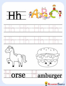 Free Printable A to Z Alphabet Tracing Worksheets - Academy Simple