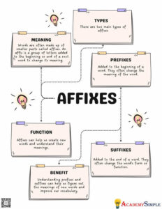 Affixes Infographic - Academy Simple